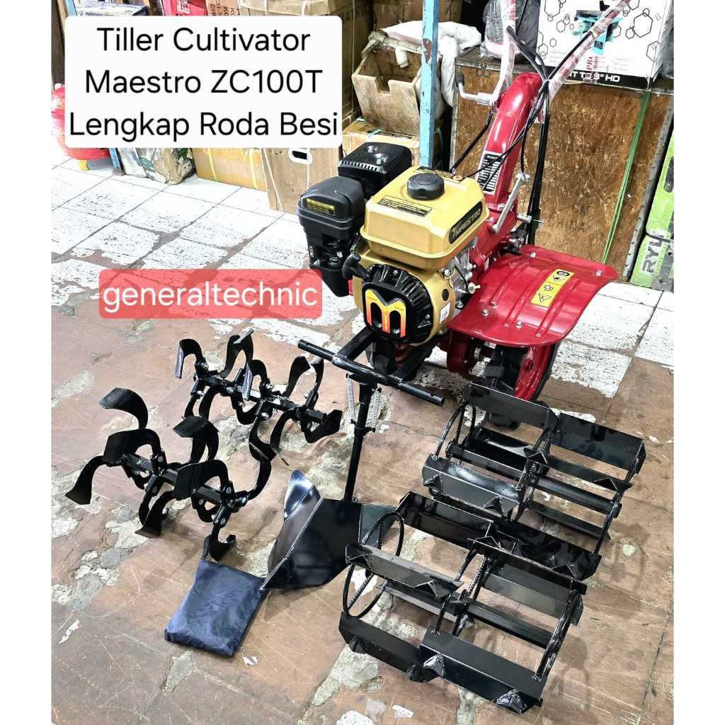 Jual Mesin Traktor Mini Tiller Cultivator Maestro ZC100T Mesin Bajak ...
