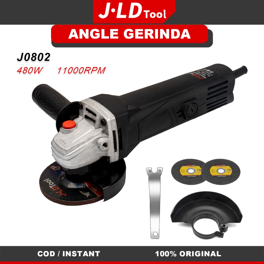 Jual JLD Mesin Gerinda J 0802/ Angle Grinder J0802 /MESIN GURINDA JLD TOOLS | Shopee Indonesia