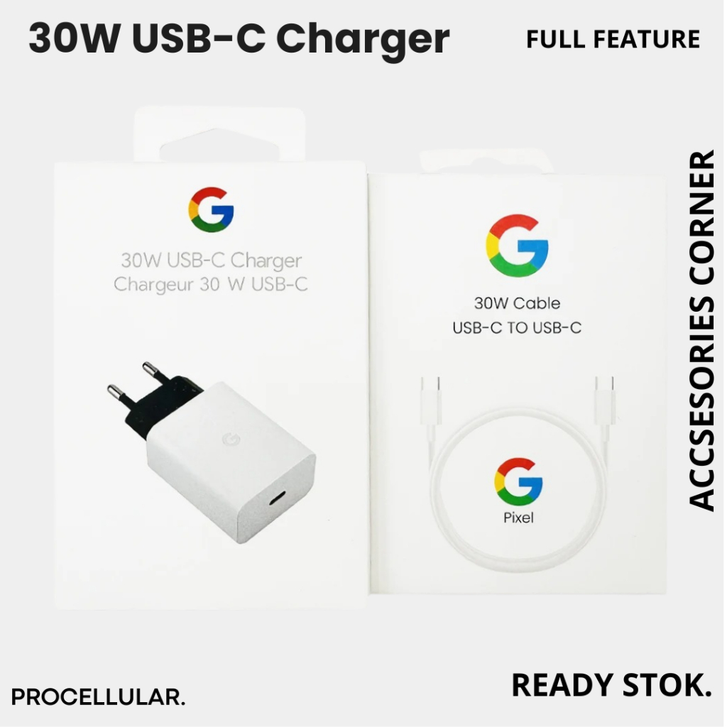 Jual Charger Power Adapter Google USB C 30W Pixel 6 Pro Pixel 7 ...