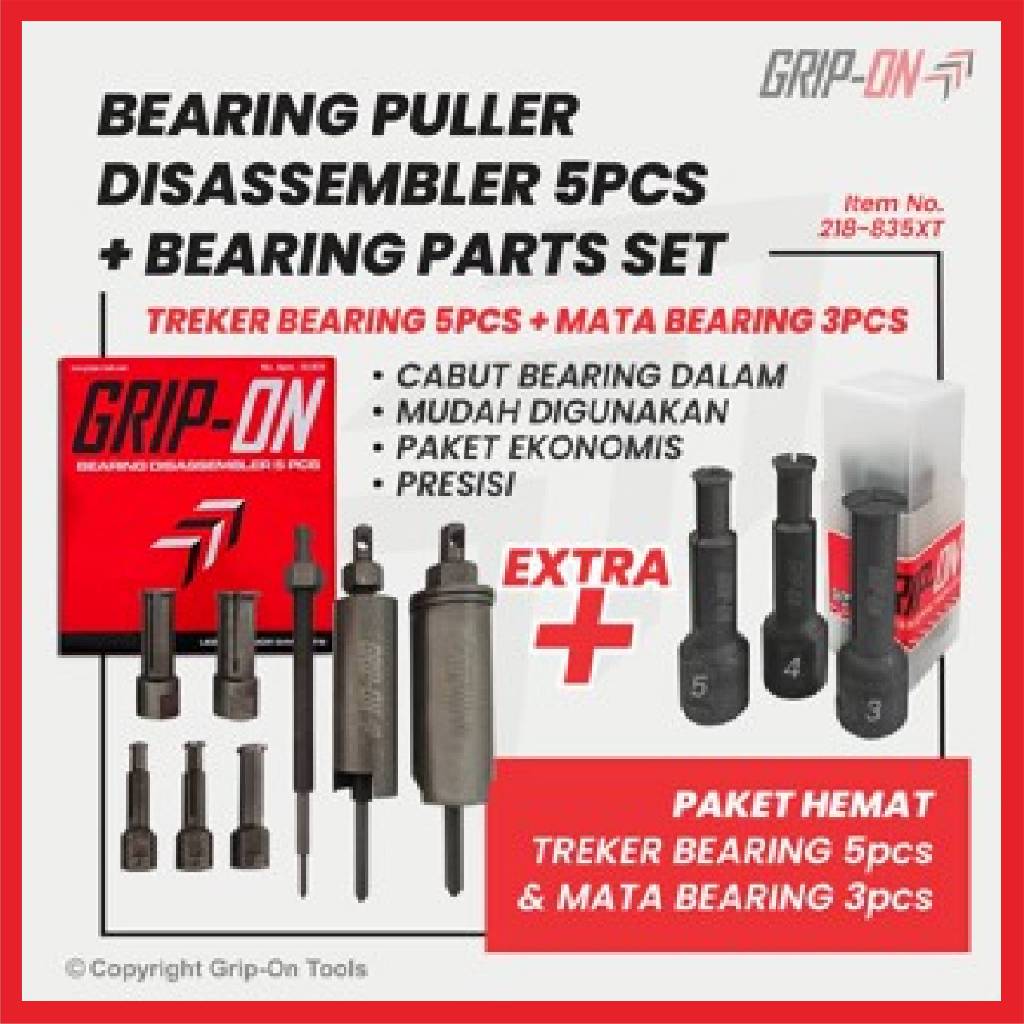 Jual Grip-On Bearing Puller Disassembler Set 5pcs + Mata 3pcs TREKER ...