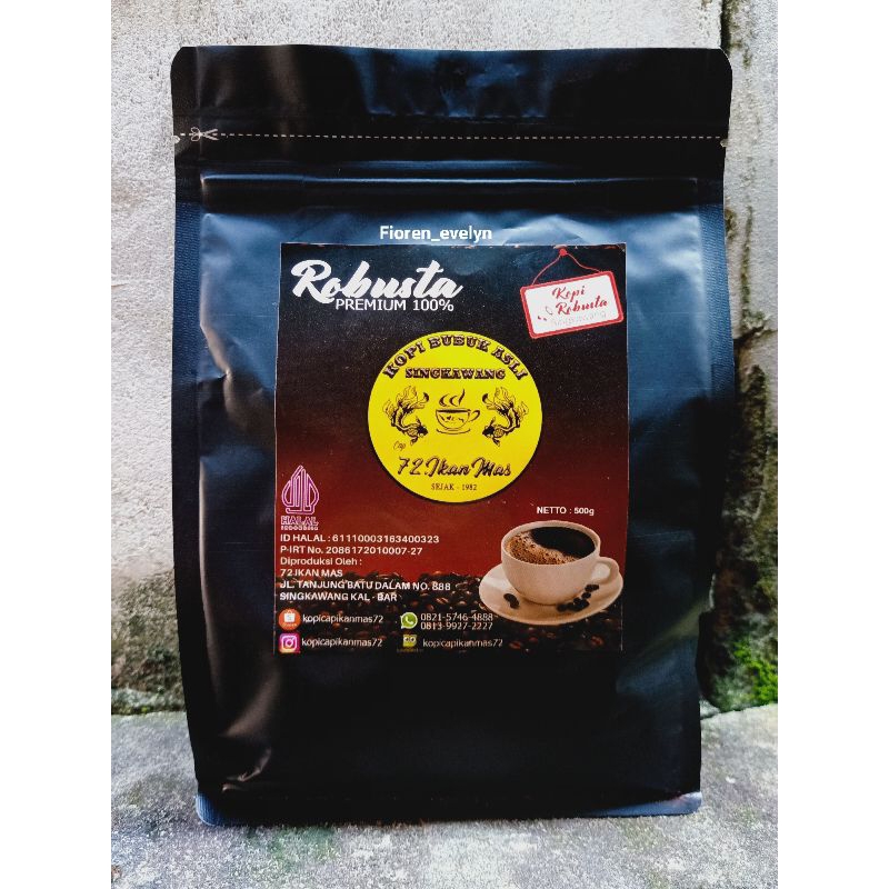 Jual Kopi Bubuk Kopi Robusta Cap Ikan mas Kopi Robusta Singkawang Kopi ...