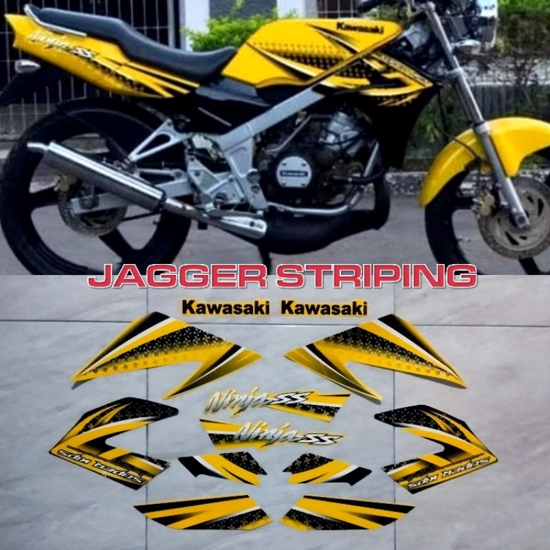 Jual Striping stricker Ninja SS kuning SIRUKEN tahun 2012 (METALIK ...