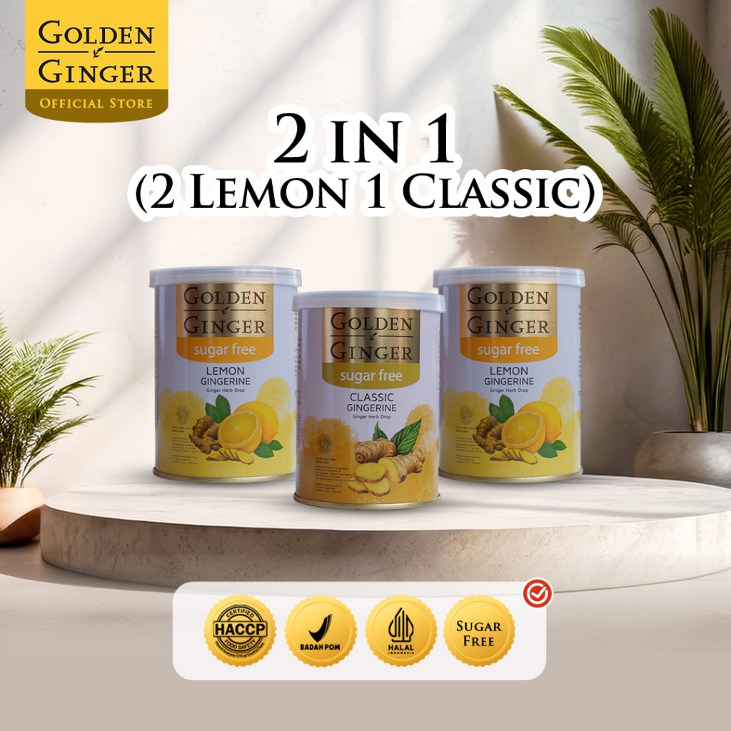 Jual 2 in 1 Package (2 Golden Ginger Lemon CAN & 1 Golden Ginger ...