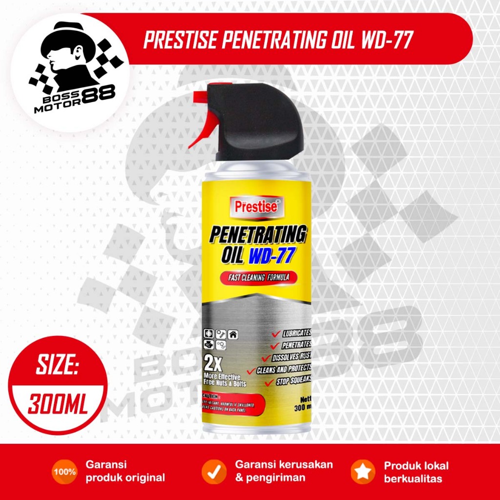 Jual Pelumas Serba Guna Prestise Penetrating Oil WD-77 300ml Pelumas ...