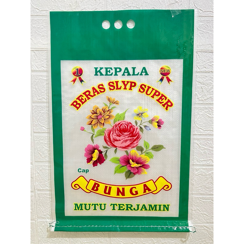 Jual Karung Laminasi Merk Bunga Ukuran 5kg,10kg | Shopee Indonesia