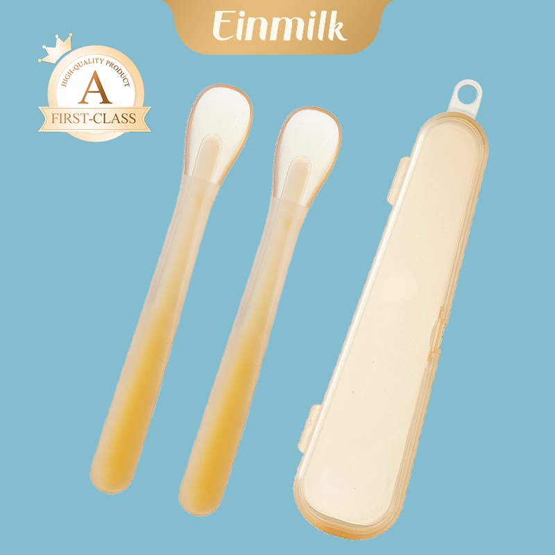 Jual [Einmilk] Silicone Baby Feeder Spoon Nano Silikon Sendok Makan ...