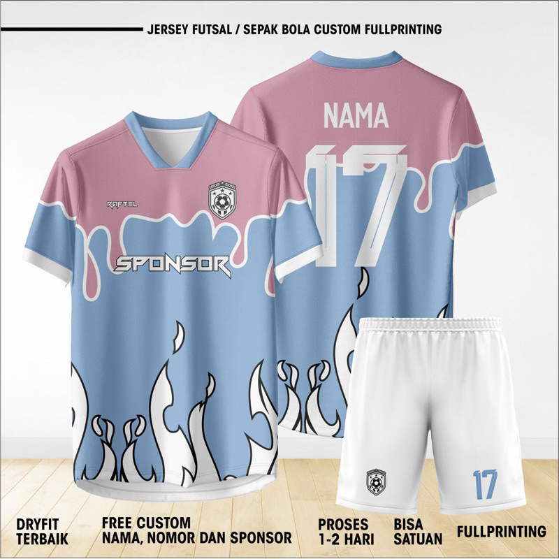 Jual jersey Futsal sepak bola kelas custom fullprinting | Shopee Indonesia