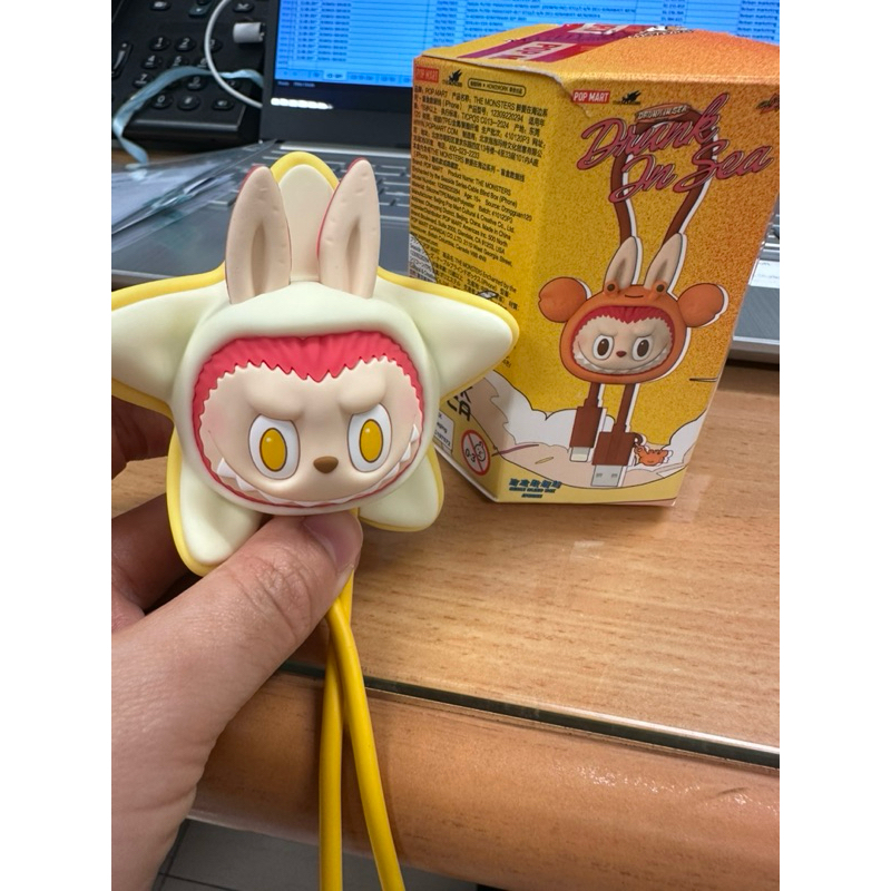 Jual NEW Popmart The Monster Labubu Drunk in Sea Starfish Cable Data ...