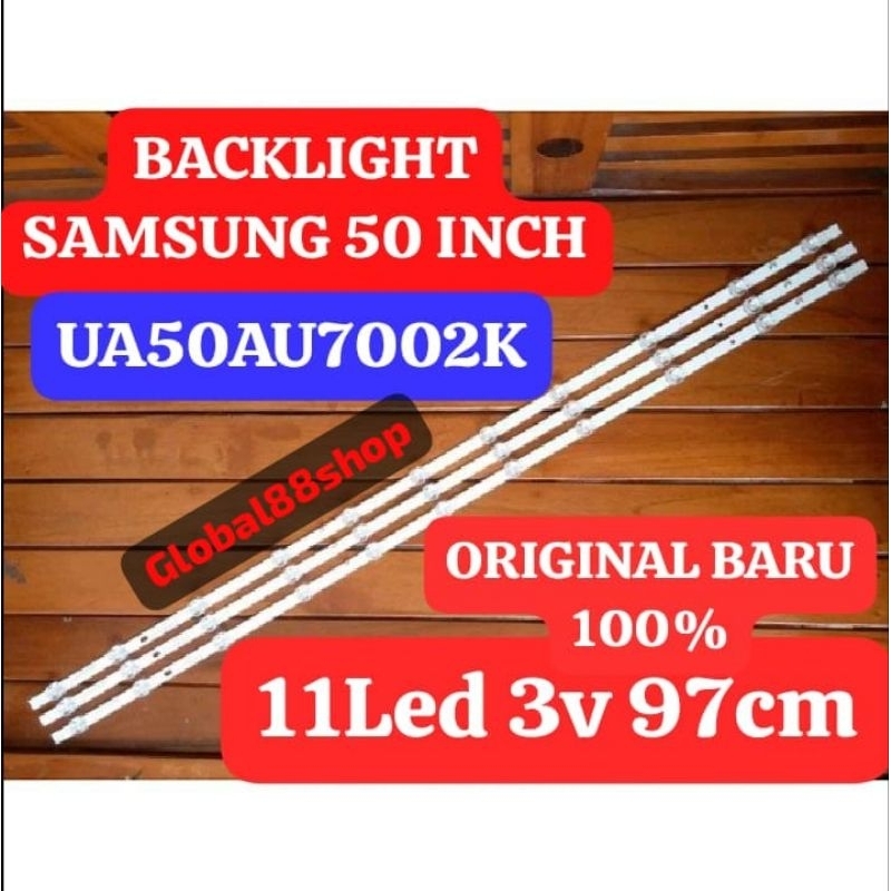 Jual Hrg FULLSET ( 3 STRIP ) BACKLIGHT TV LED SAMSUNG 50 INC UA50AU7002K UA 50AU7002K UA50AU ...