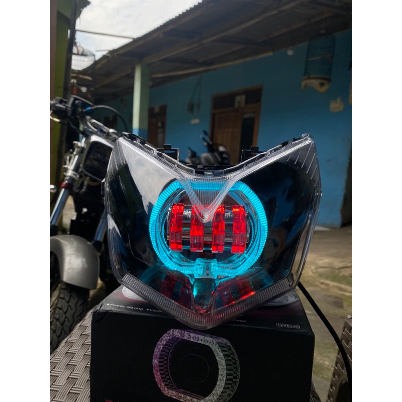 Jual REFLEKTOR LAMPU DEPAN SUPRA X NEW 125 BATMAN ALA BILLED BILED ...