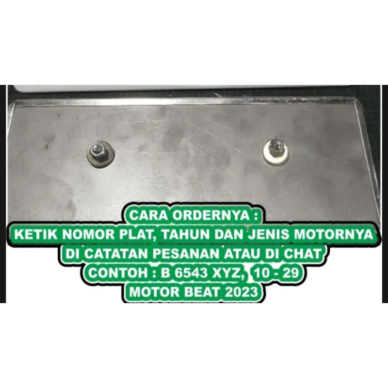 Jual plat custom baut tanam satuan dan sepasang ukuran 23x9 | Shopee ...