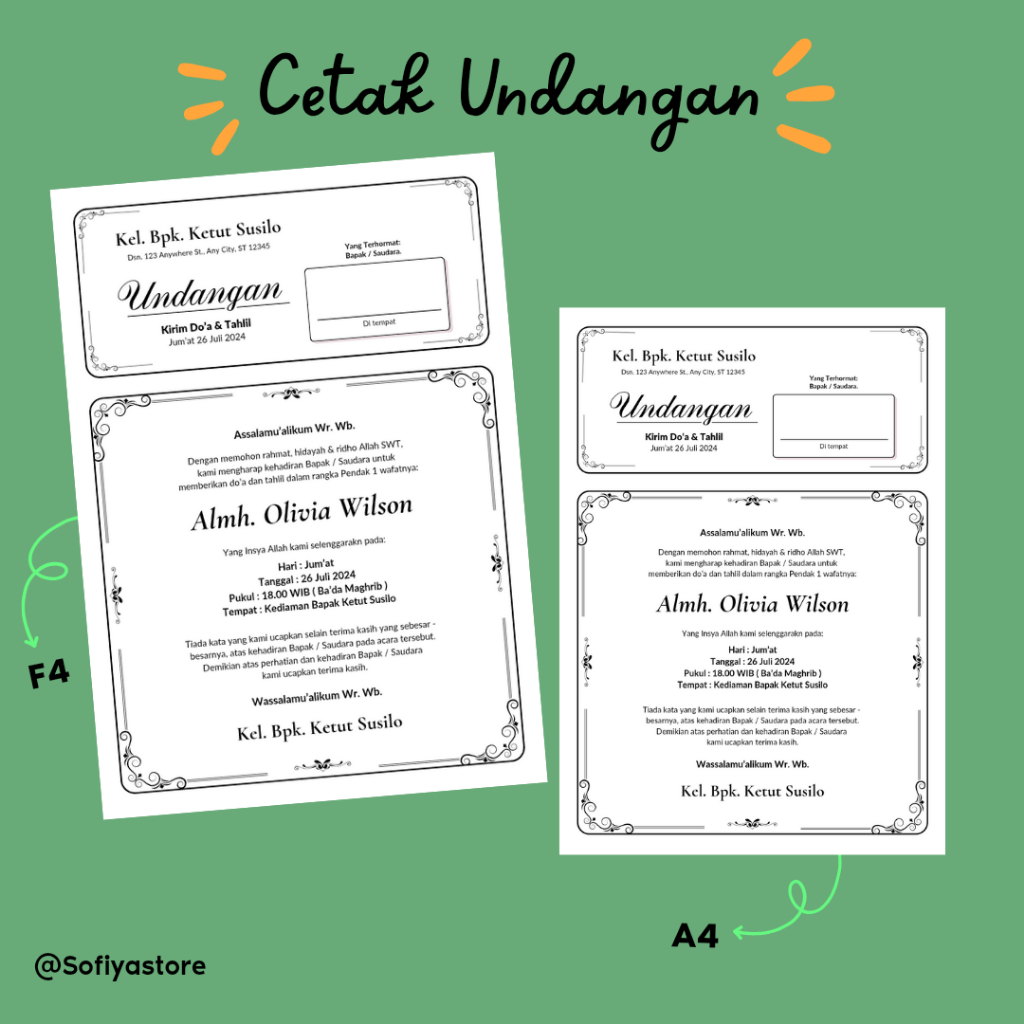 Jual Undangan Pernikahan Kekinian Undangan Nikah Walimah Kenduri