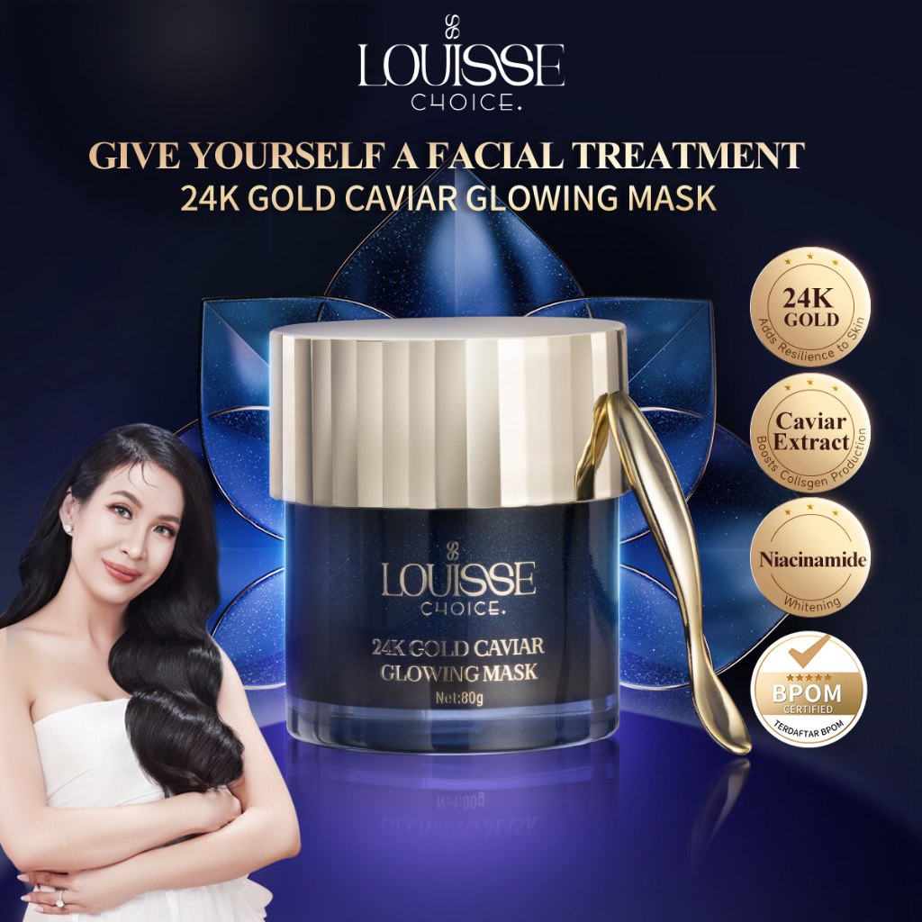 Jual [LIVE] Louisse Choice 24K GOLD CAVIAR GLOWING MASK 80g l | Shopee ...