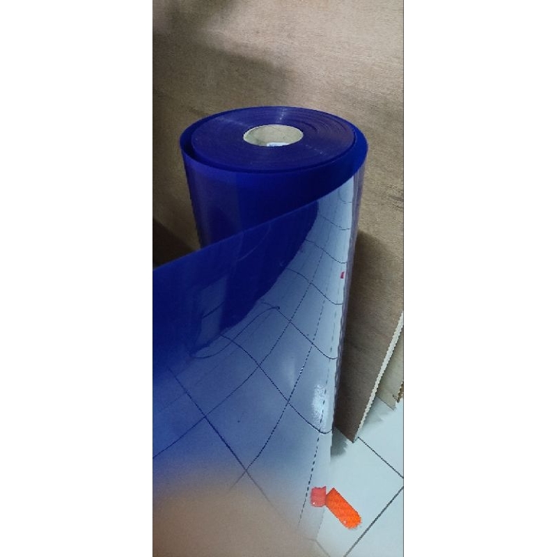 Jual Fiber Pagar Biru Polos Super Tebal Per Meter | Shopee Indonesia