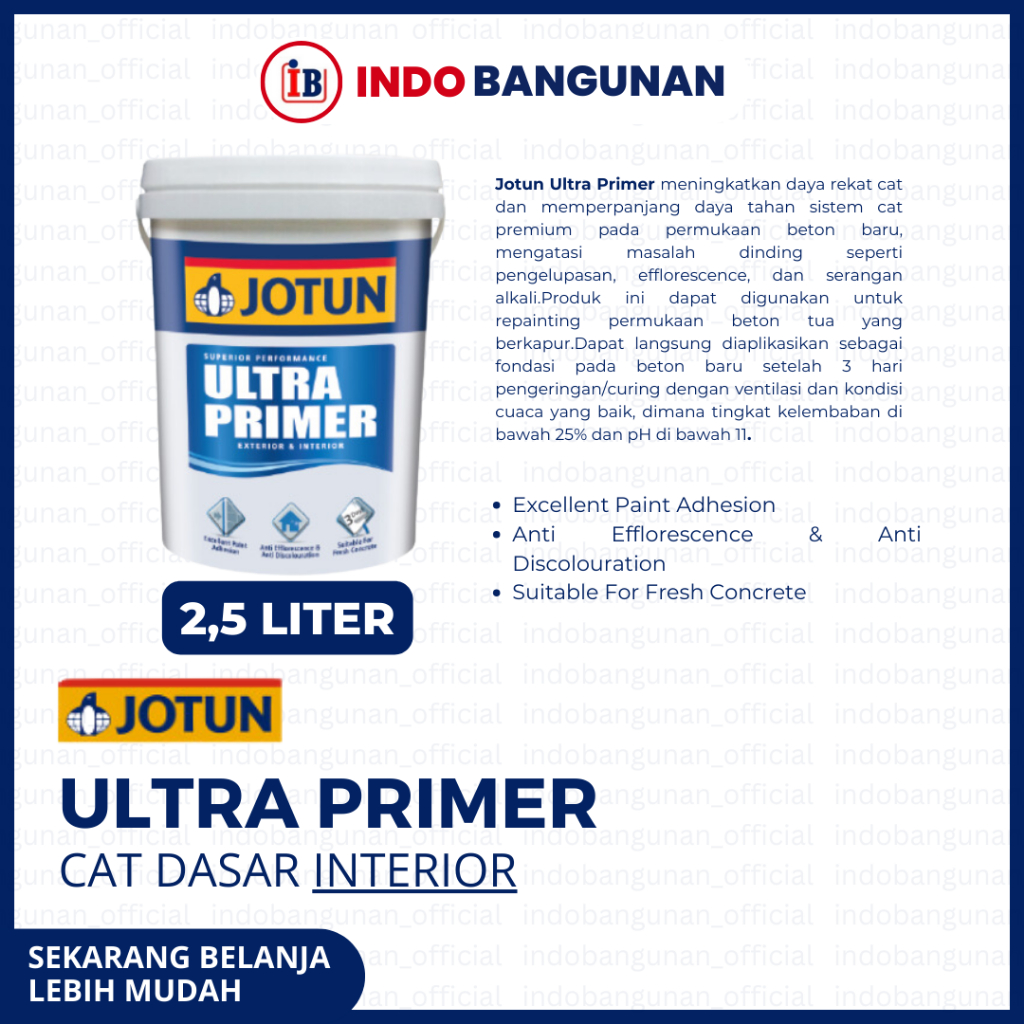 Jual CAT DASAR INTERIOR DAN EXTERIOR JOTUN ULTRA PRIMER 2,5LT | Shopee ...