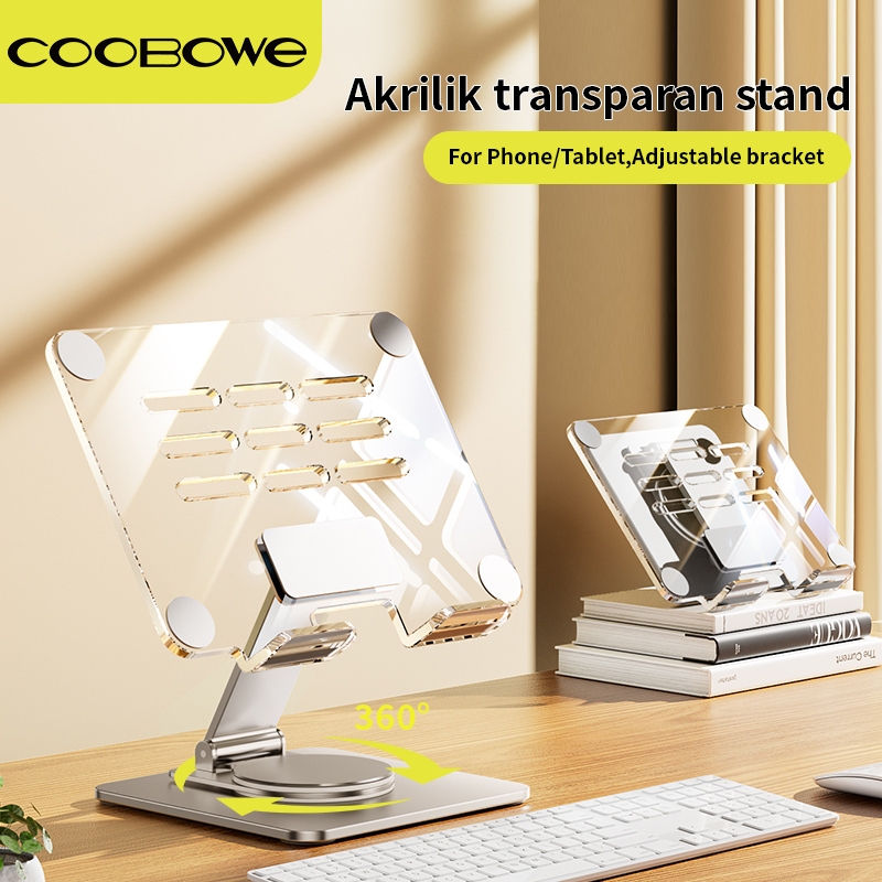 Jual COOBOWE Desktop Stand Tablet 360°Rotation penyangga tablet ...