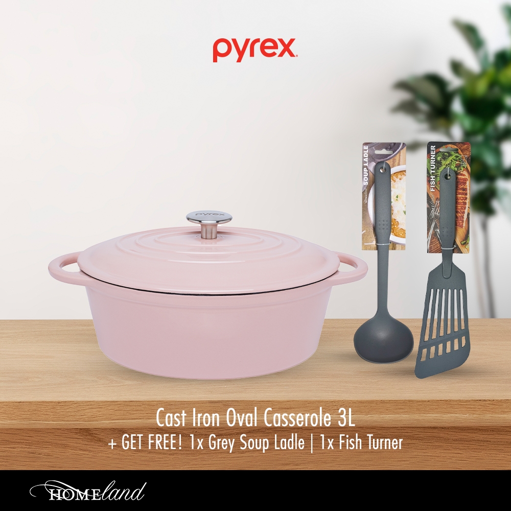 Jual Pyrex Oval Cast Iron Casserole / Panci Kaserol | Shopee Indonesia