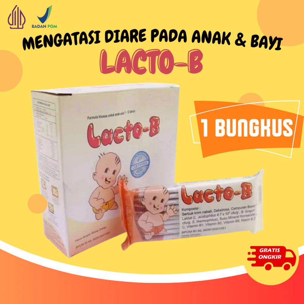 Jual LACTO B 1 BUNGKUS ISI 10 SACHET MEMBANTU MENGATASI DIARE DAN ...