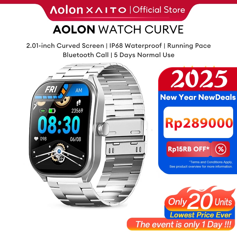 Jual Aolon Curve Smart Watch 2024 Bluetooth Call Watch Sport Mode ...