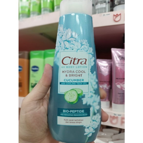Jual CITRA BODY LOTION HYDRA COOL & BRIGHT CUCUMBER 210ML | Shopee ...