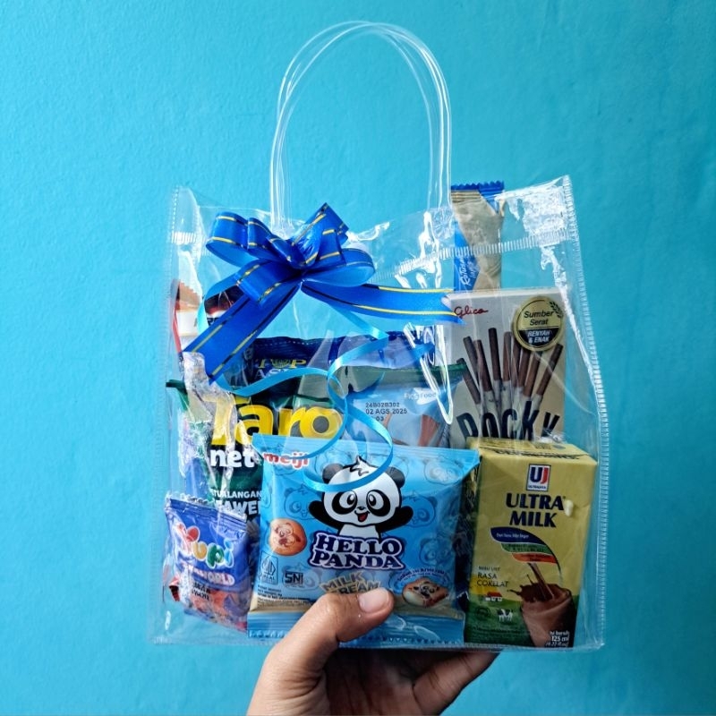 Jual Paket snack ulang tahun tas mika - varian biru | Shopee Indonesia