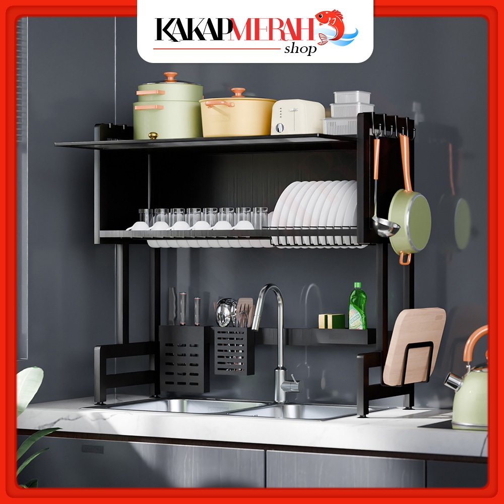Jual Rak Piring Minimalis Dengan Penutup Kabinet Cuci Piring Gantung ...