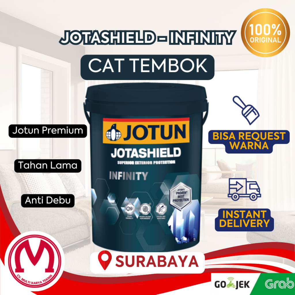Jual Cat Tembok Eksterior - Cat Jotun Jotashield Infinity 2,5L - Cat ...