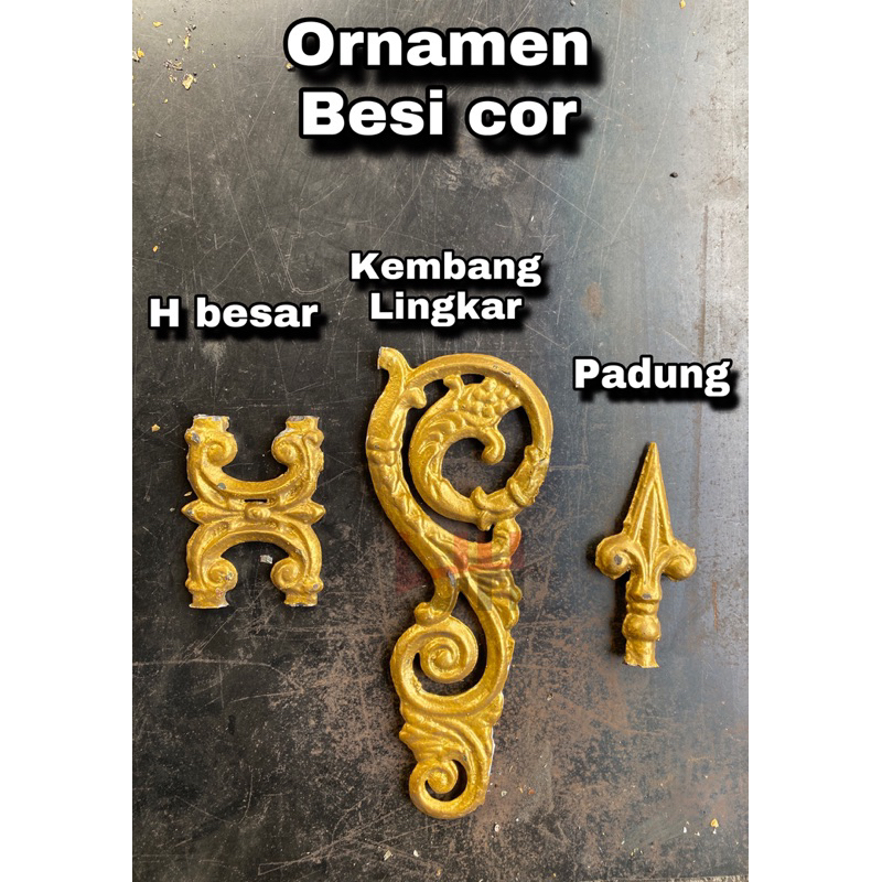 Jual Ornamen pagar besi cor aksesoris variasi pagar klasik ( bekas ...