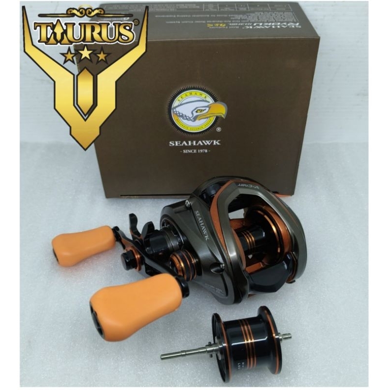 Jual Seahawk Ryoku 103HSL clicker drag double spool | Shopee Indonesia