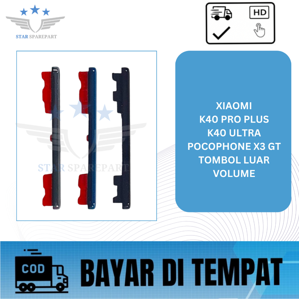 Jual TOMBOL LUAR KEYPAD VOLUME XIAOMI REDMI K40 PRO PLUS / K40 ULTRA ...