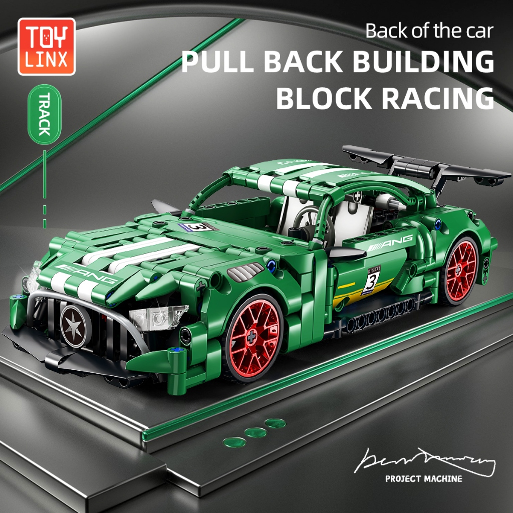 Jual 1:18Mainan Blok Bangunan Rakitan Mobil Bahan ABS/Model Blok ...