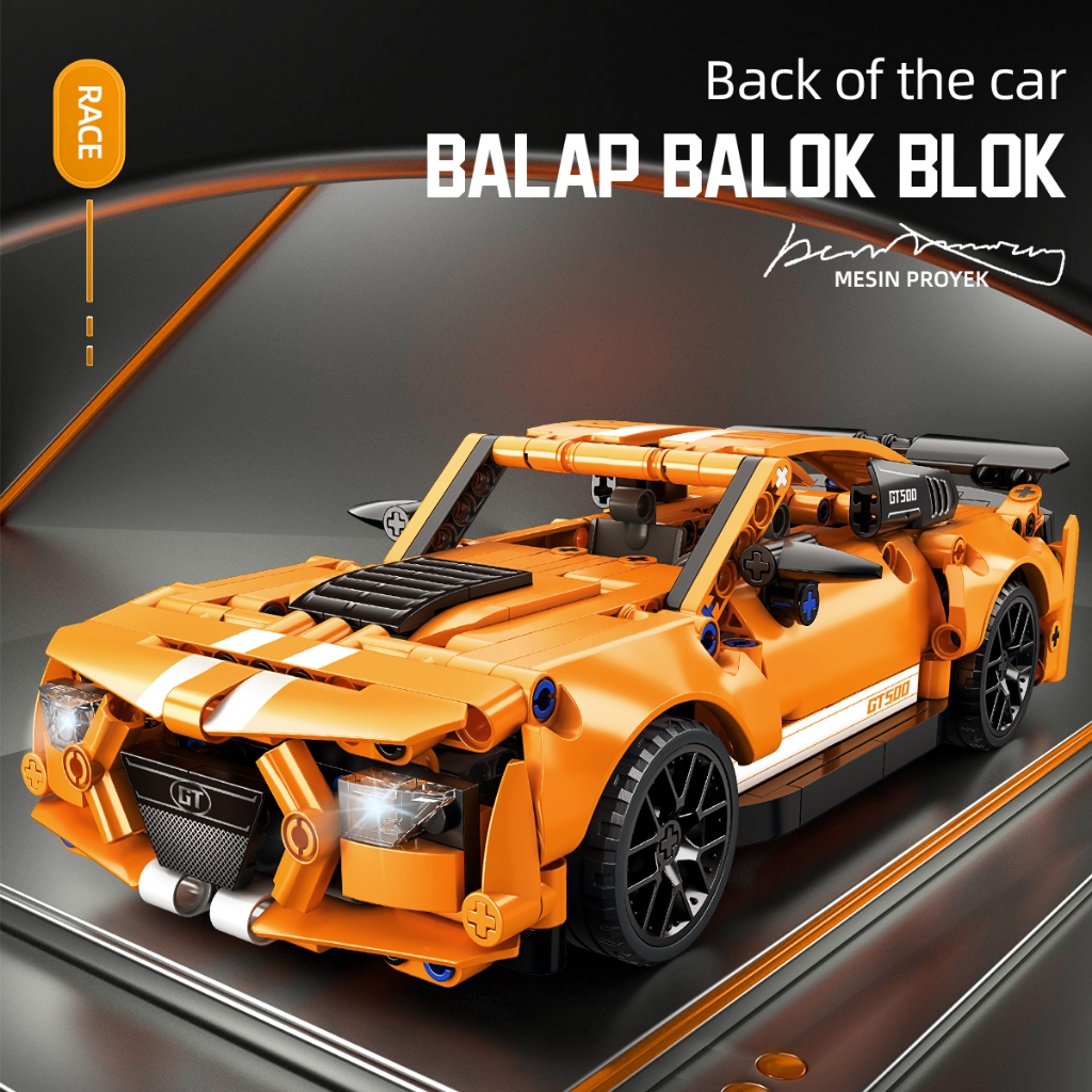 Jual Mainan Blok Bangunan Rakitan Mobil Bahan ABS/Model Blok Bangunan ...