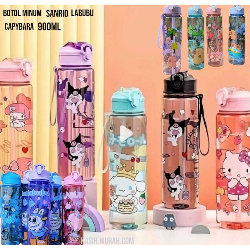 Jual Botol Minum Karakter Sanrio/Labubu 900ML | Shopee Indonesia