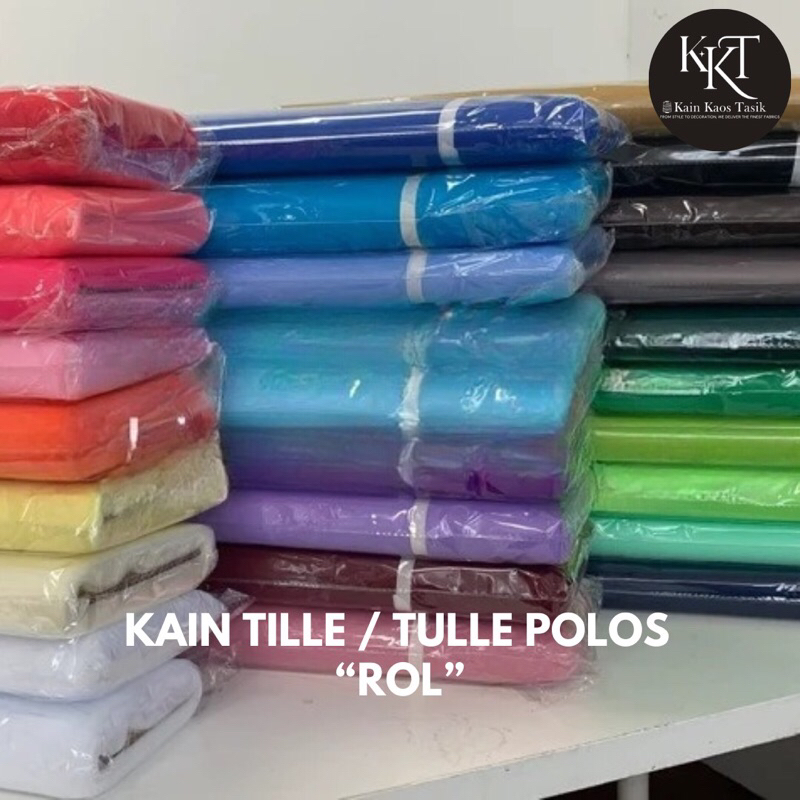 Jual Kain tile Polos / Kain Kebaya Halus High Quality Strecth / Kain ...