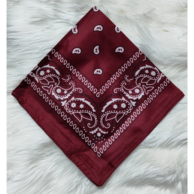 Jual Masker Slayer Bandana Saputangan Motif Batik - MAROON | Shopee ...