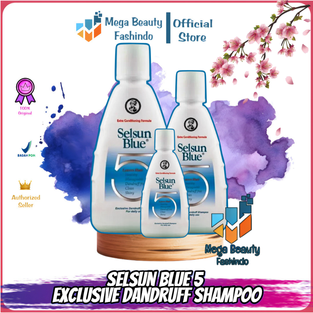 Jual Selsun Blue 5 Five Exclusive Dandruff Shampoo 50ml | 120ml | 200ml ...