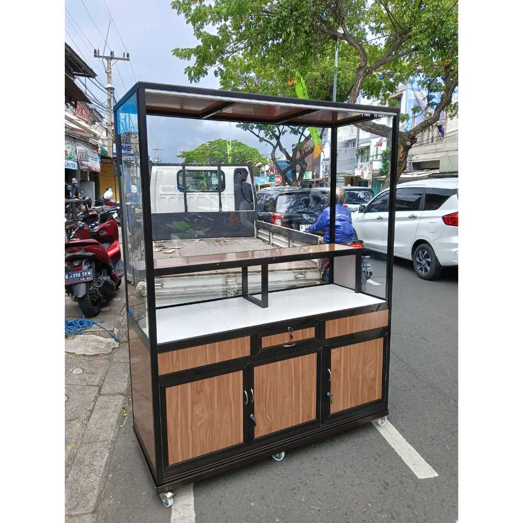 Jual Etalase Rumah Makan Padang Coklat ACP ( FREE Onkir Khusus ...