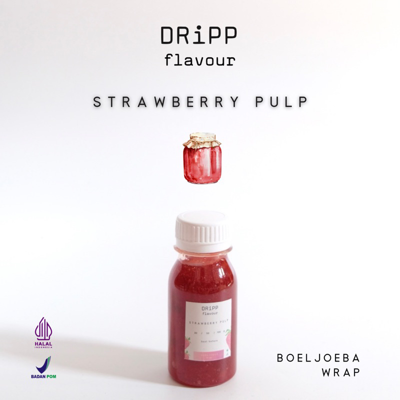 Jual Dripp Strawberry Fruit Pulp Repack [30, 50, 100] g | Shopee Indonesia