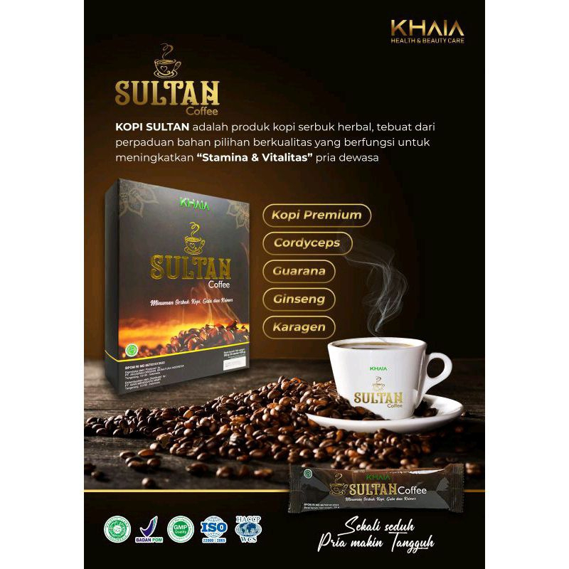 Jual KOPI SULTAN -CO COFFE SULTAN 1 BOX ISI 10 PCS | Shopee Indonesia