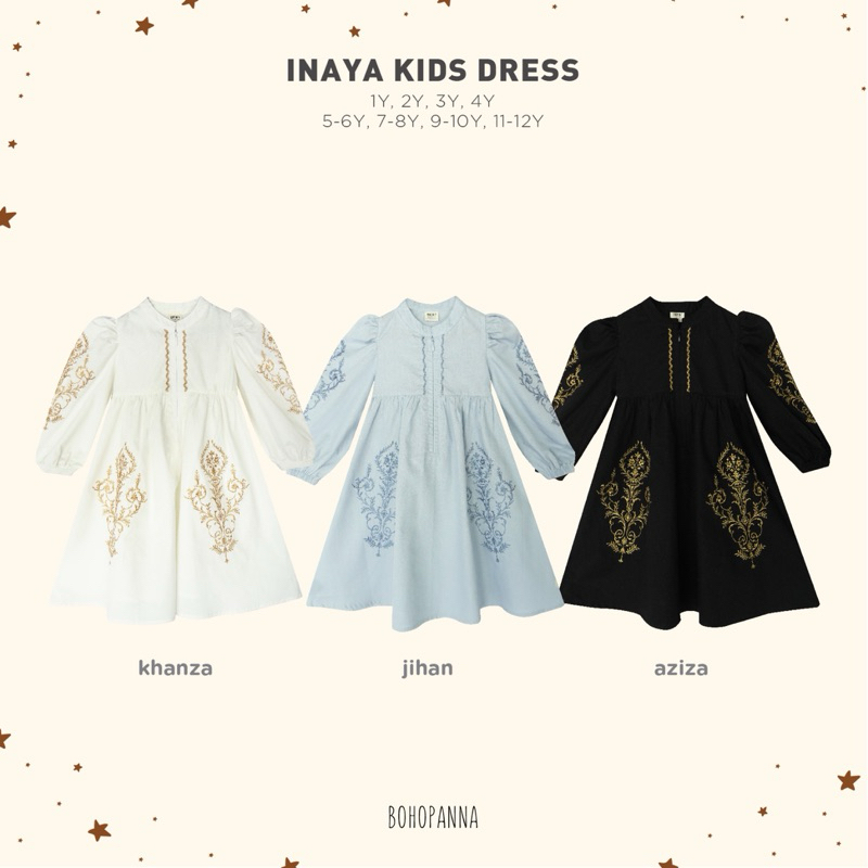 Jual BOHOPANNA RAYA COLLECTION INAYA DRESS KIDS | Shopee Indonesia