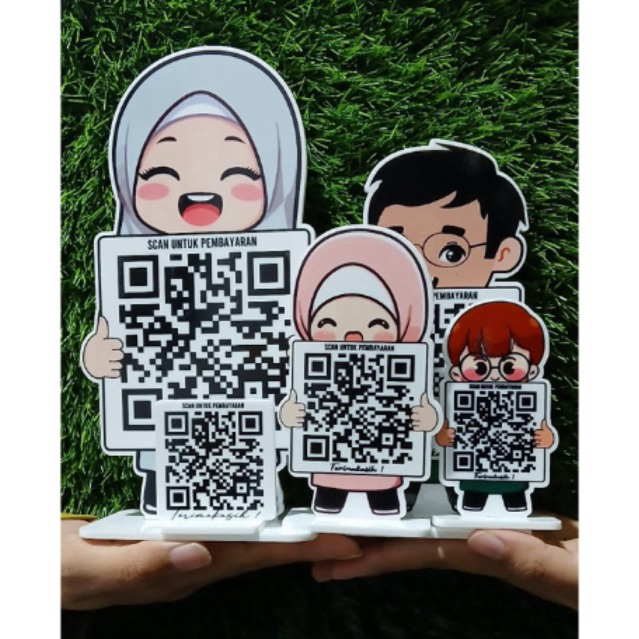 Jual QRIS BARCODE Toko Model BERDIRI | Shopee Indonesia