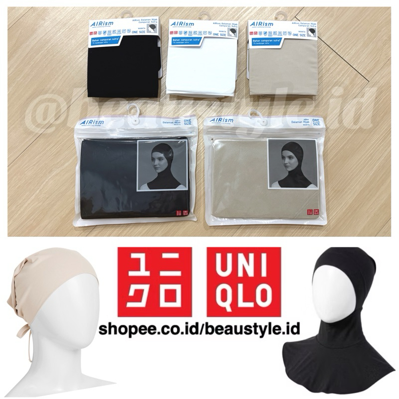 Jual [FREE ONGKIR COD] UNIQLO Airism Woman Inner Headband Hijab Ciput ...