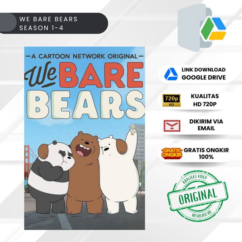 Jual Serial We Bare Bears (2014–2019) SEAS0N 1-4 (GoogIedrive) | Shopee ...