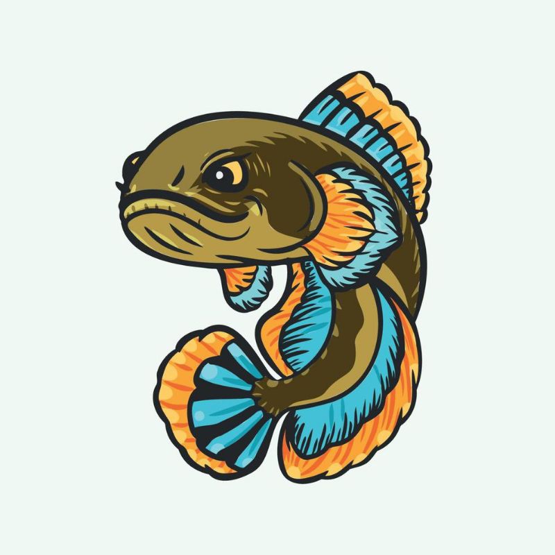 Jual Stiker ikan channa limbata | Shopee Indonesia