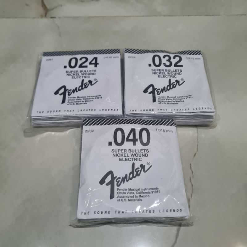 Jual senar gitar fender lusinan 024 senar gitar fender lusinan no 4 5 6 ...