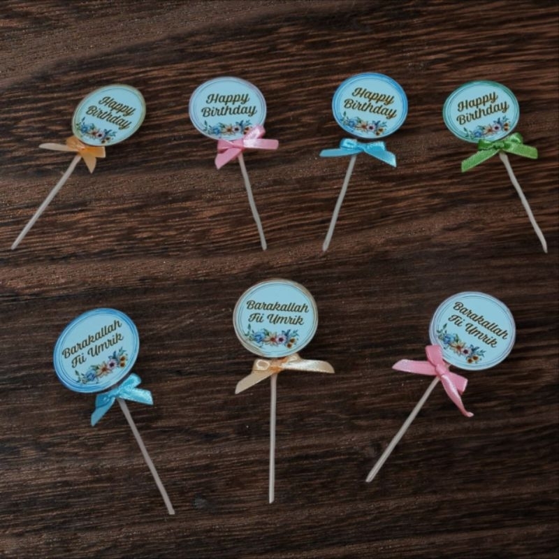 Jual Topper HBD Pita Bulat / Barakallah Fii Umrik | Shopee Indonesia