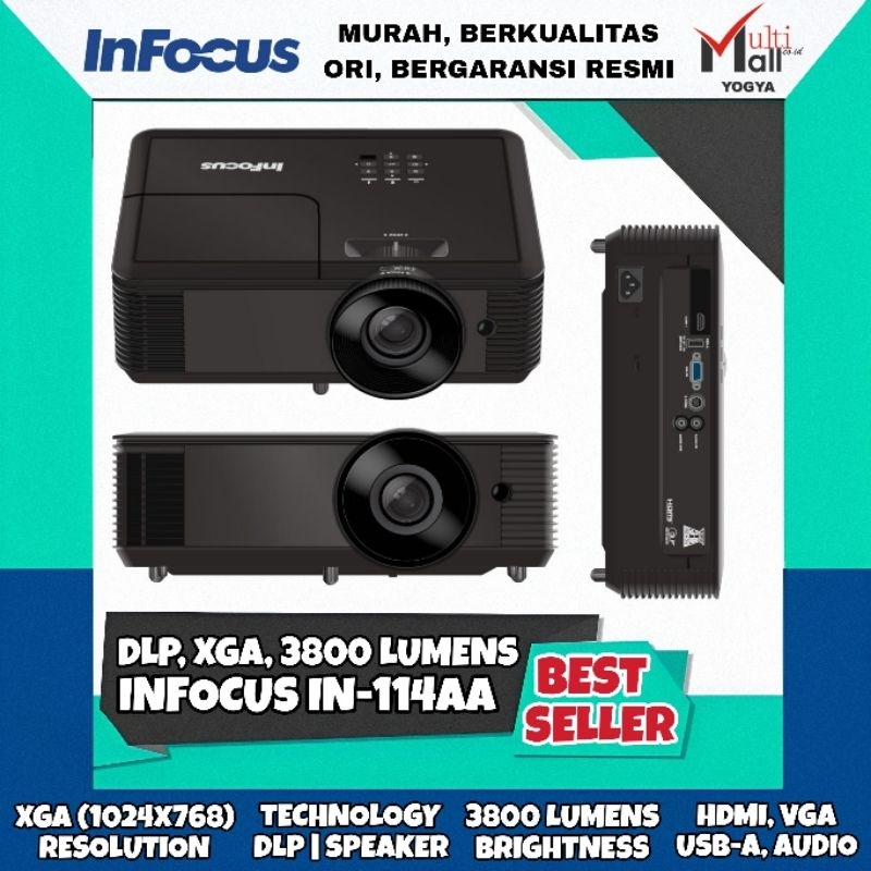 Jual Infocus Projector 114AA XGA 3800 Lumens DLP Proyektor IN 114AA ...