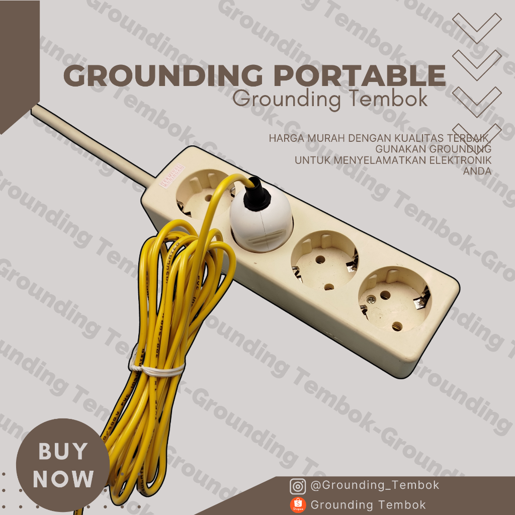 Jual Alat Grounding Portabel Tembok elektronik tidak nyetrum | Shopee ...