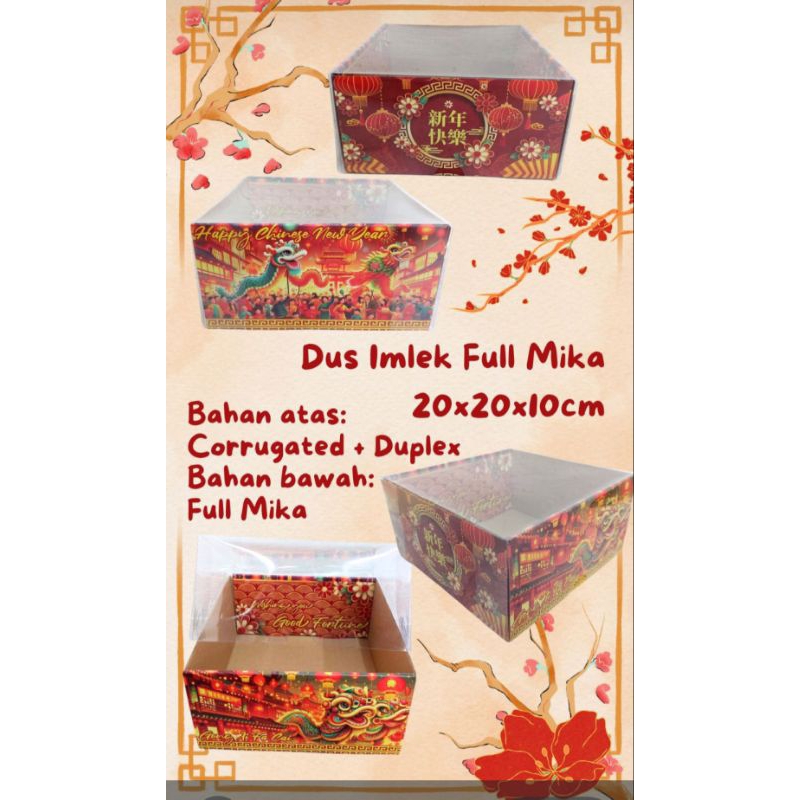 Jual Dus Box Imlek/Chinese New Year/Sincia 20x20x10 cm/22x22x10 cm ...