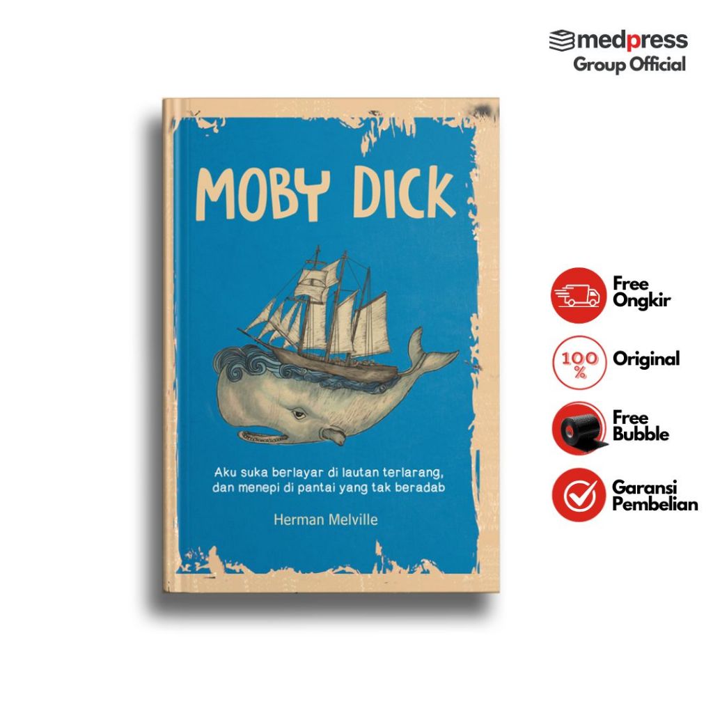 Jual Buku Novel Terjemahan Sastra Klasik Moby Dick Herman Melville ...